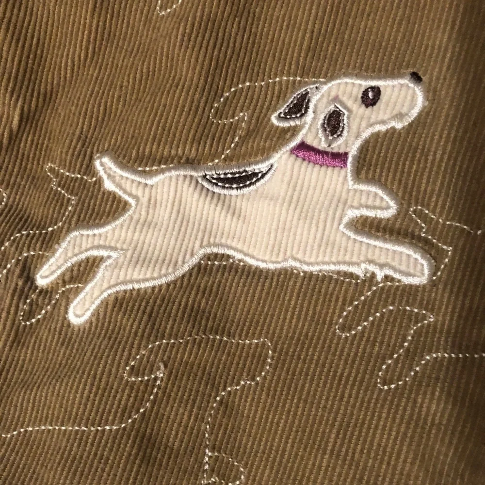 Lands' End | Bottoms | Vtg Lands End Girls Corduroy Dog Print ...